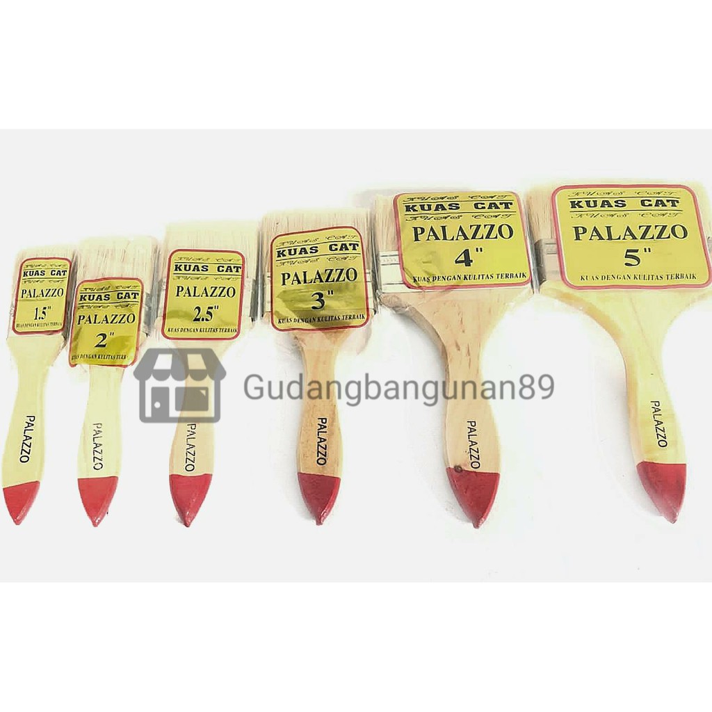 Jual Kuas Cat Tembok Minyak Besi Kayu 611 1in 1,5in 2in 2,5in 3in 4in ...