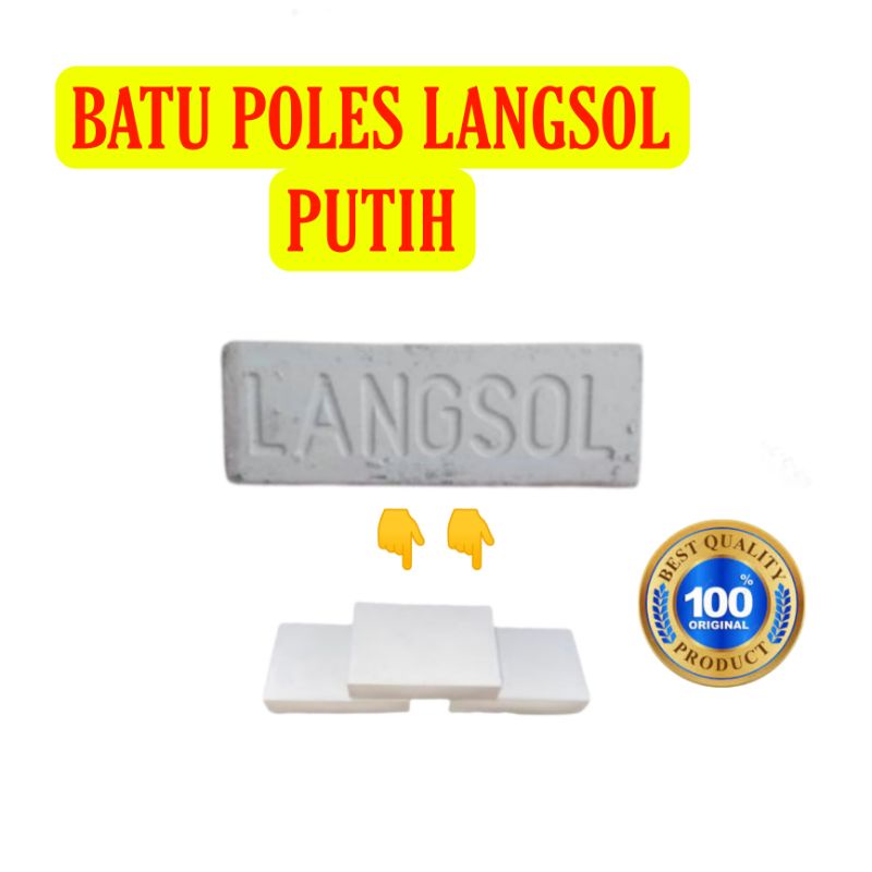 Jual BATU POLES LANGSOL PUTIH kemasan ecer 100gr | Shopee Indonesia
