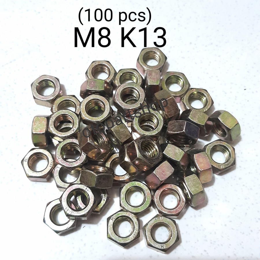 Jual Mur M8 Kunci 13 (100 pcs) | Shopee Indonesia