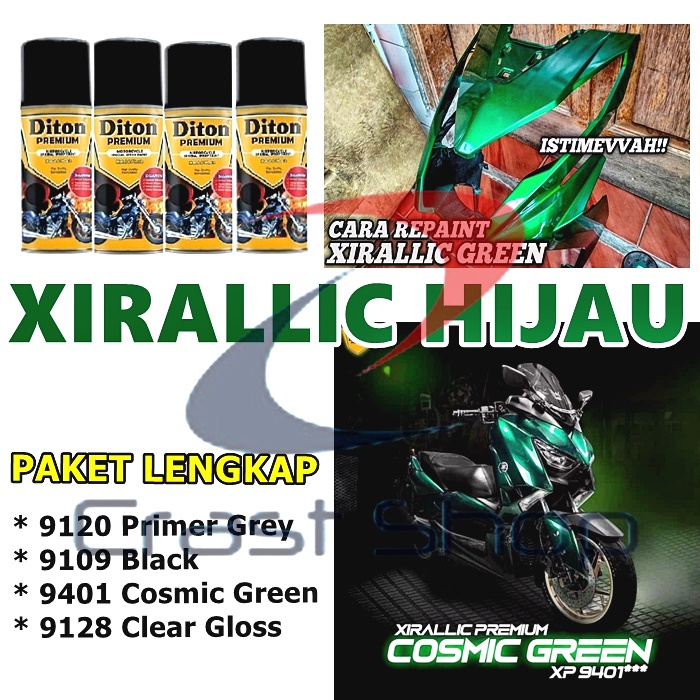 Jual Paket Lengkap Cat Pilox Semprot Diton Premium XP 9401 Xirallic ...