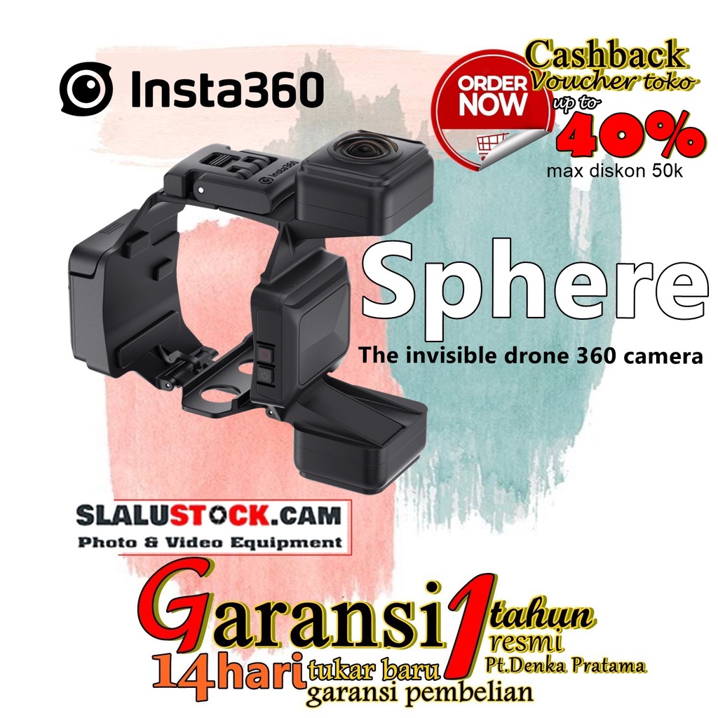 Jual INSTA360 SPHERE Invisible Drone 360 Camera GARANSI RESMI | Shopee ...
