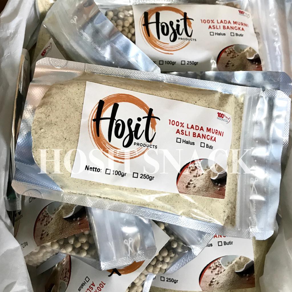 Jual Lada Bangka Halus 100% Murni Super Cap HOSIT Asli Bangka 100gr ...