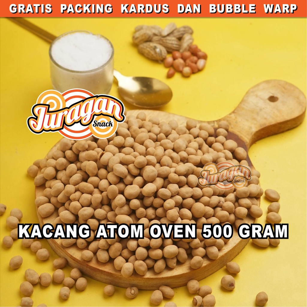 Jual Kacang Atom Oven 500 Gram Snack Kiloan Makanan Ringan Jajanan