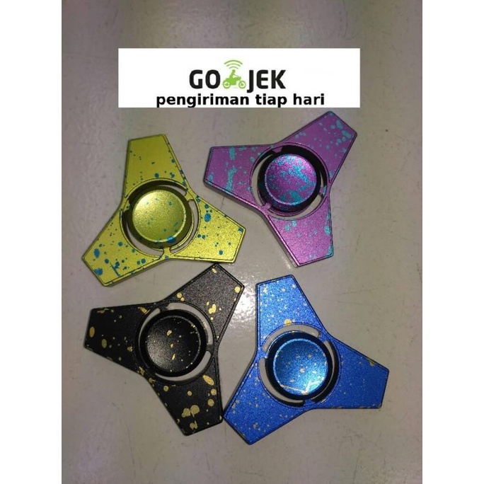 Jual hand spiner Fidget spinner metal alumunium rainbow original ...