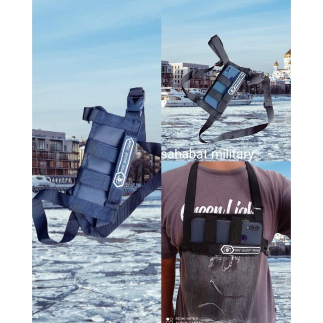 Jual Body Strap HP With Holder Chest Strap Phone Tali Dada Chest Belt ...
