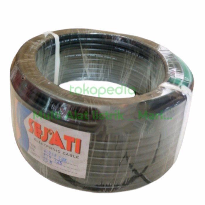 Jual Kabel Listrik 2x2,5 rambut NYYHY 2,5MM TEBAL Hitam 25M full 2 x 2 ...