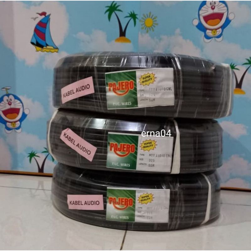 Jual Kabel Listrik/Audio Serabut Tebal 3x2,5 (45 M) - Pajero Hitam ...
