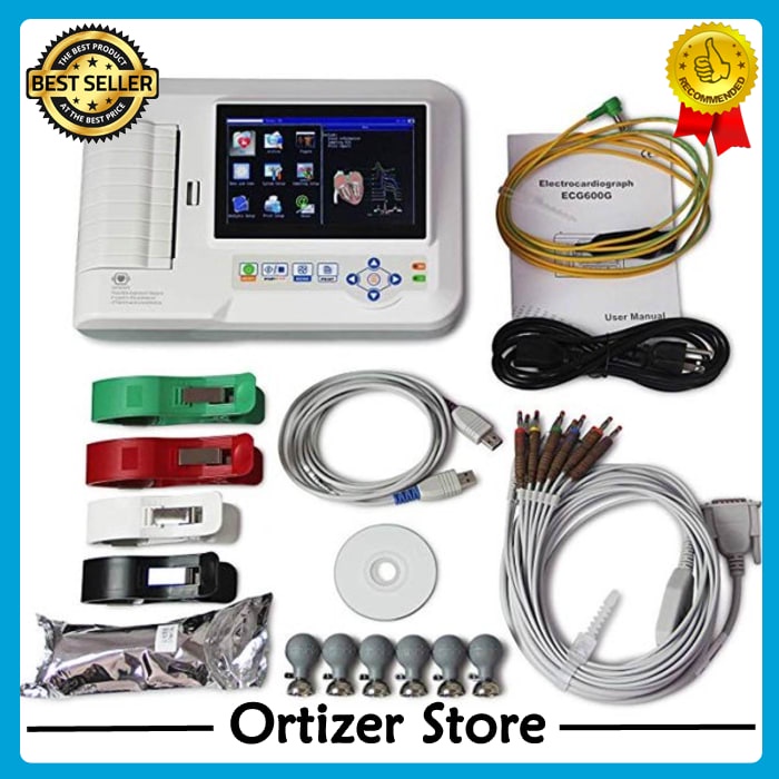Jual Grosir Electrocardiograph CONTEC ECG600G Thermal Printing ECG EKG ...
