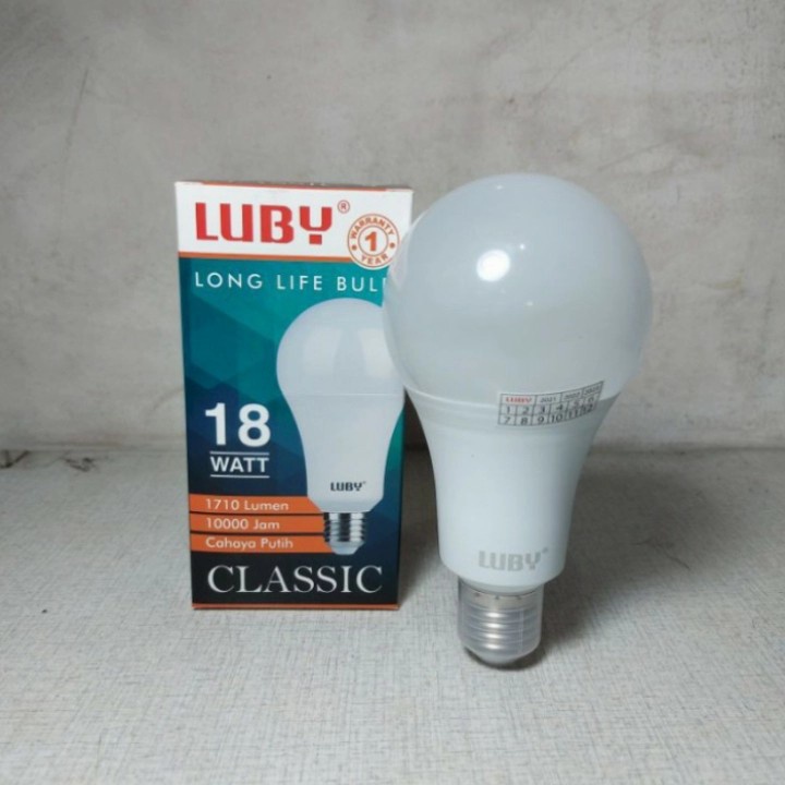 Jual Lampu Bohlam LED bulb LUBY Classic 18 watt 18W | Shopee Indonesia