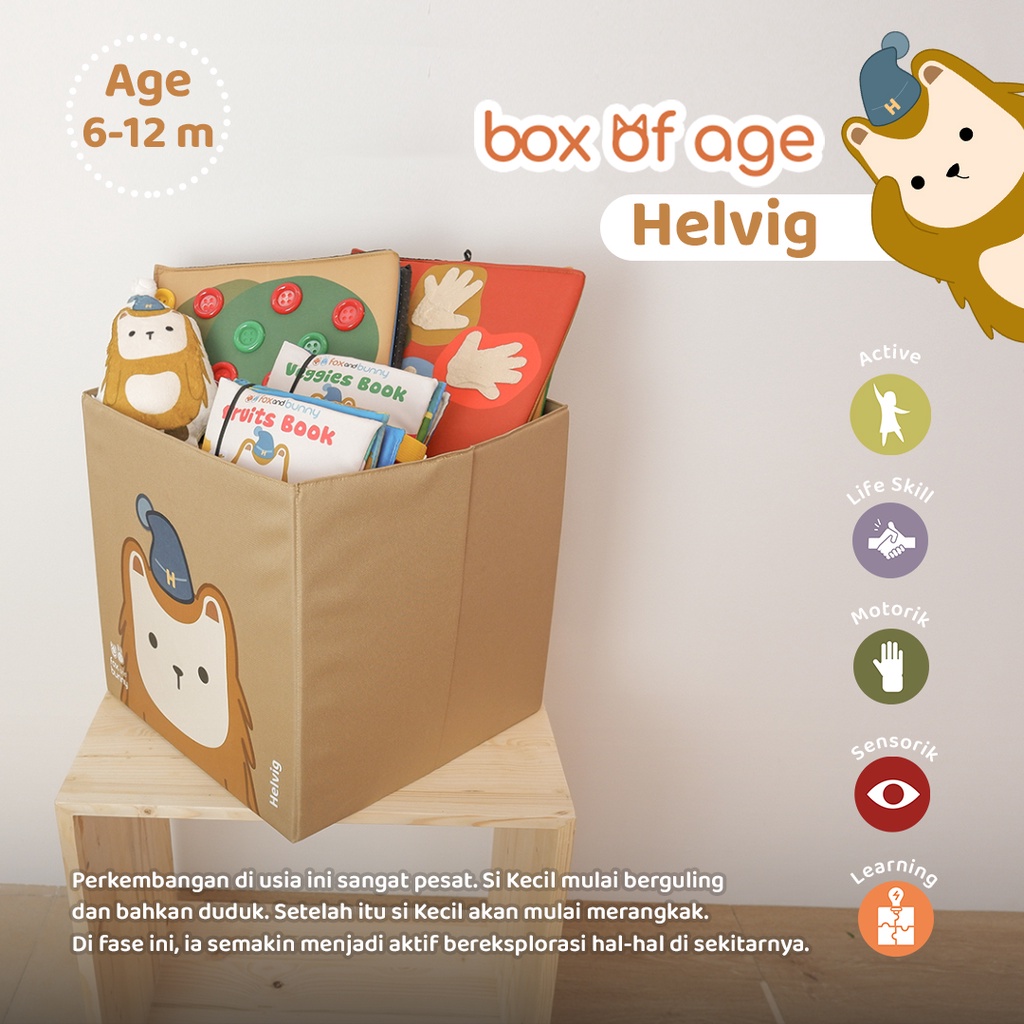 Jual Foxandbunny - Mainan Edukasi Anak Usia 6-12 Bulan Box Mainan ...