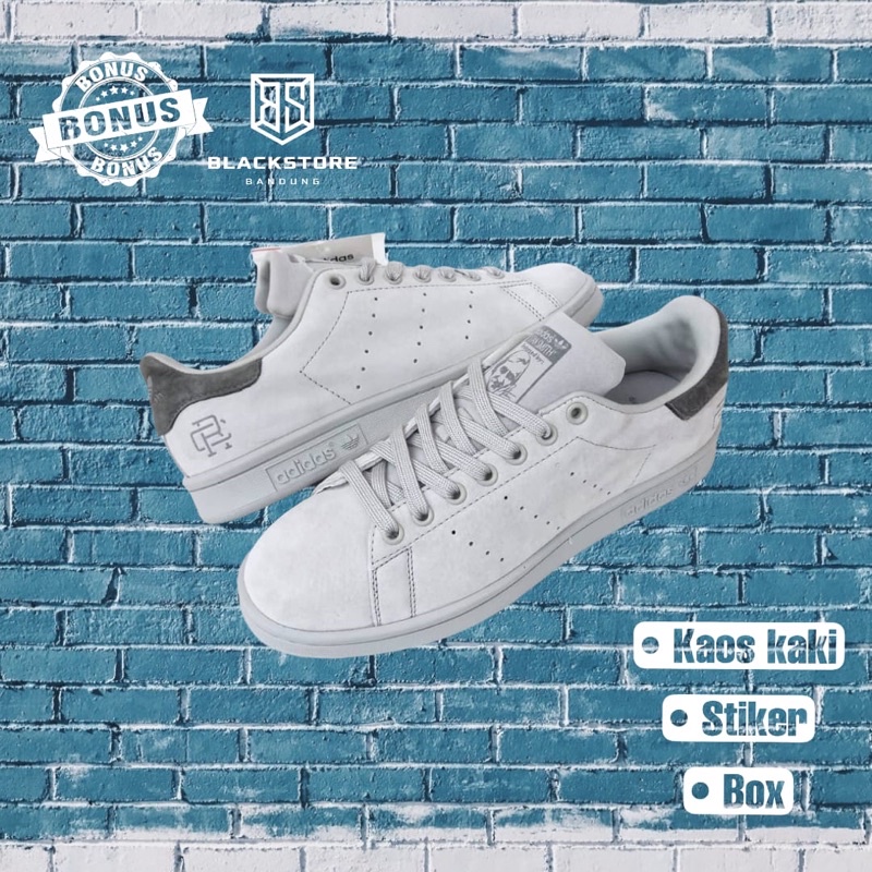 Jual ADIDAS STAN SMITH REIGNING CHAMP GREY | Shopee Indonesia