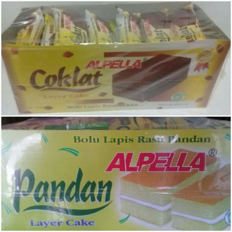 Jual ALPELLA 1 BOX ANEKA RASA COKLAT & PANDAN | Shopee Indonesia