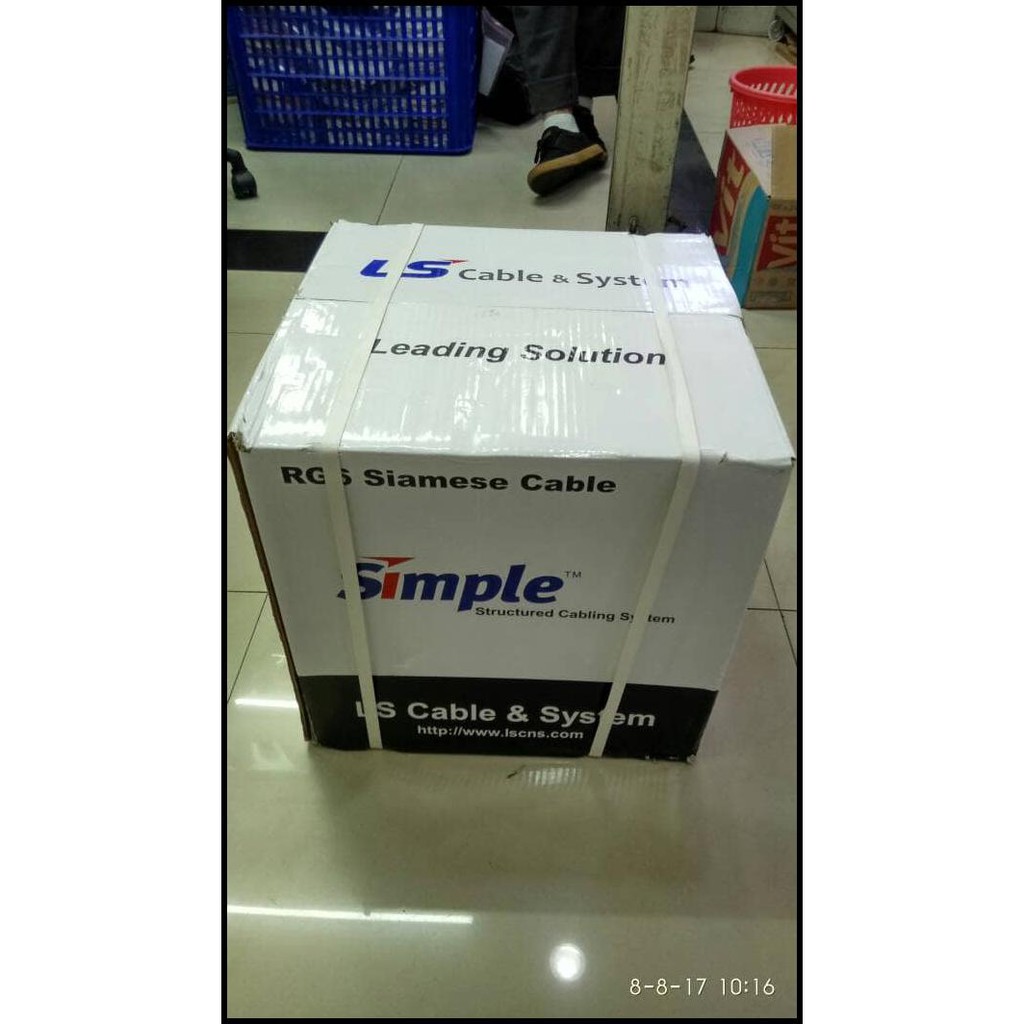 Jual Ls Coaxial Cable Rg6 + Power Kamera Pengintai Diskon | Shopee ...