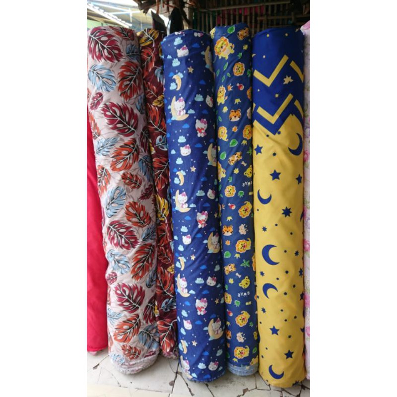 Jual bahan kain sprei motif Spongebob (per 0.5m) | Shopee Indonesia