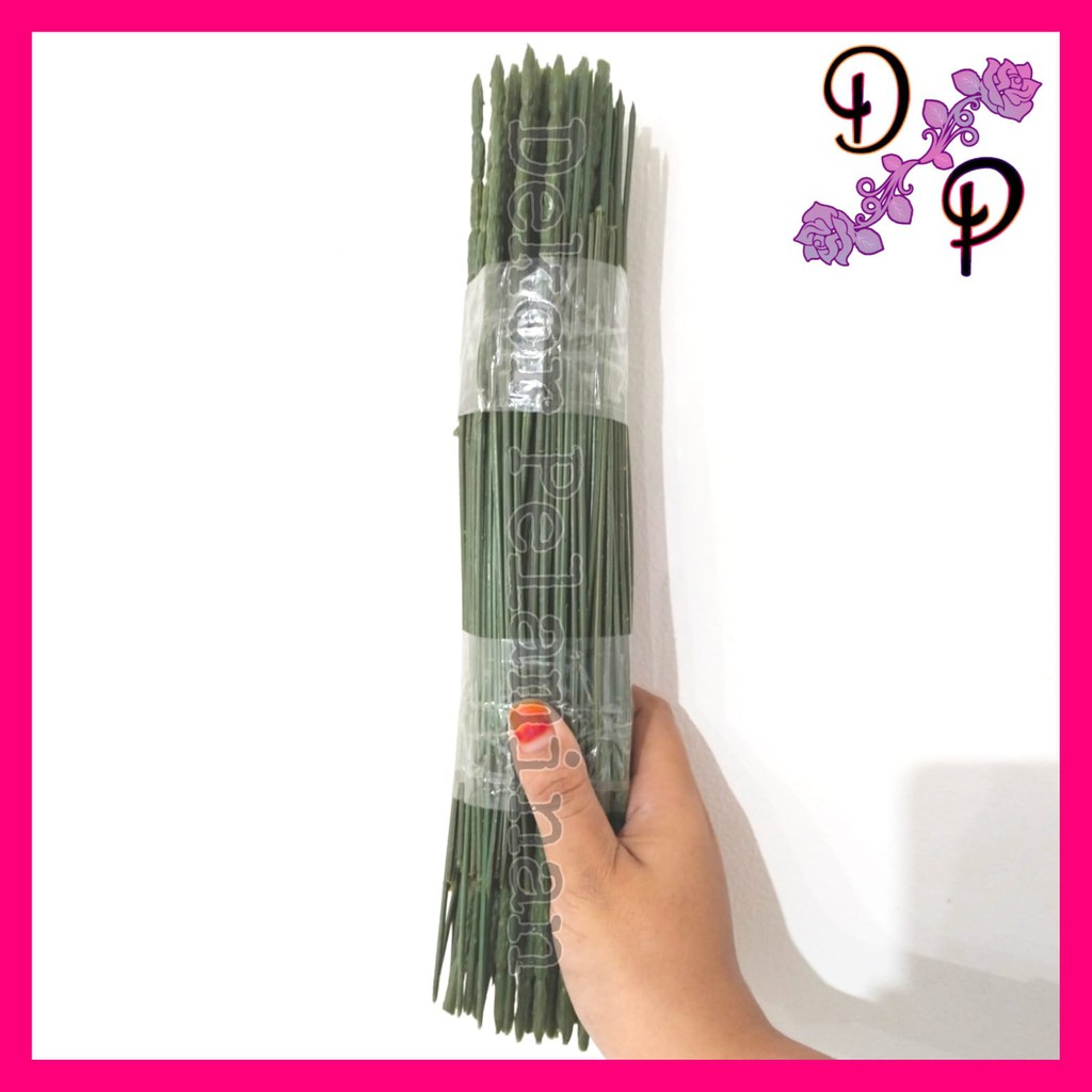 Jual COD TANGKAI POLOS ISI 50PCS CABANG 7 & CABANG 5 - TUSUKAN BUNGA ...