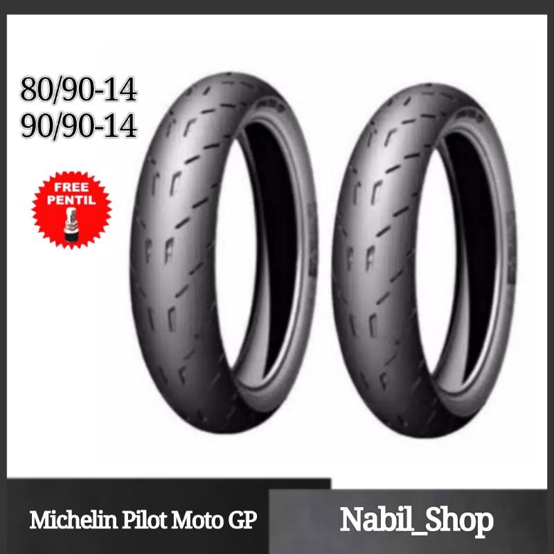 Jual paket michelin pilot moto GP 90/90-14 & 80/90-14 tubeless | Shopee ...