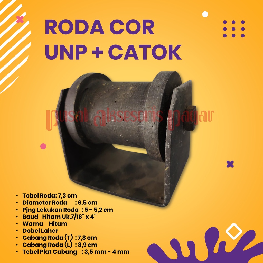 Jual Roda UNP Catok pintu pagar aksesoris pagar roda besi | Shopee ...