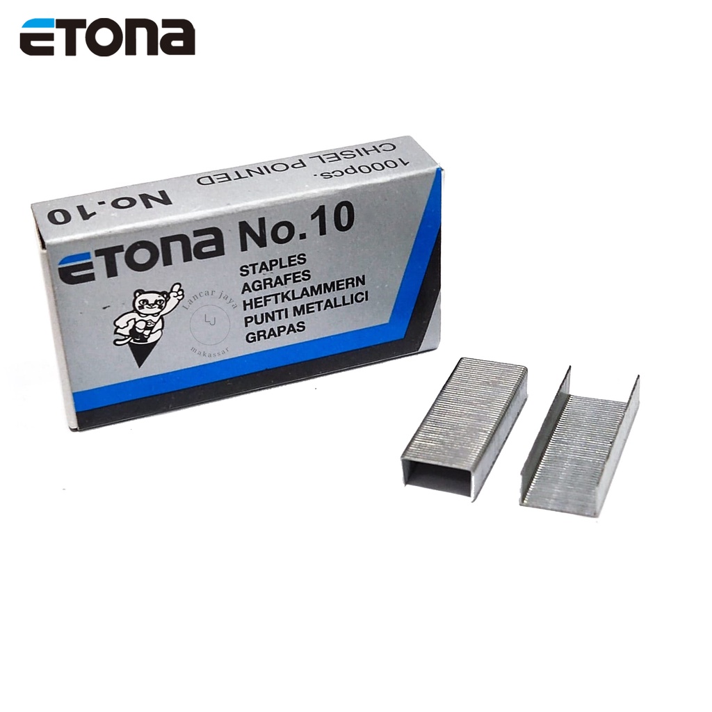 Jual Staples / Refill Stapler / Isi Stapler Etona no.10 | Shopee Indonesia