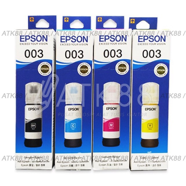 Jual TINTA EPSON 003 (BK.C.Y.M) ORIGINAL | Shopee Indonesia
