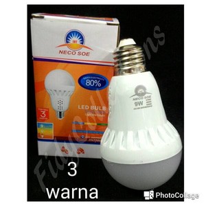 Jual LAMPU LED 9W 3 WARNA (PUTIH, KUNING DAN REDUP) | Shopee Indonesia