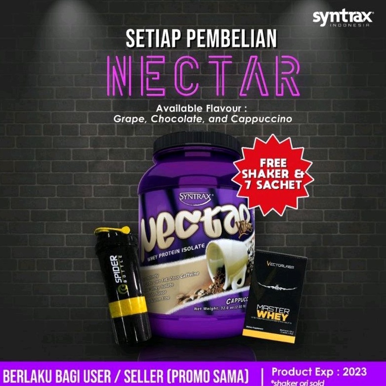 Jual Syntrax Nectar Whey Protein Isolate 2lbs 900g | Shopee Indonesia