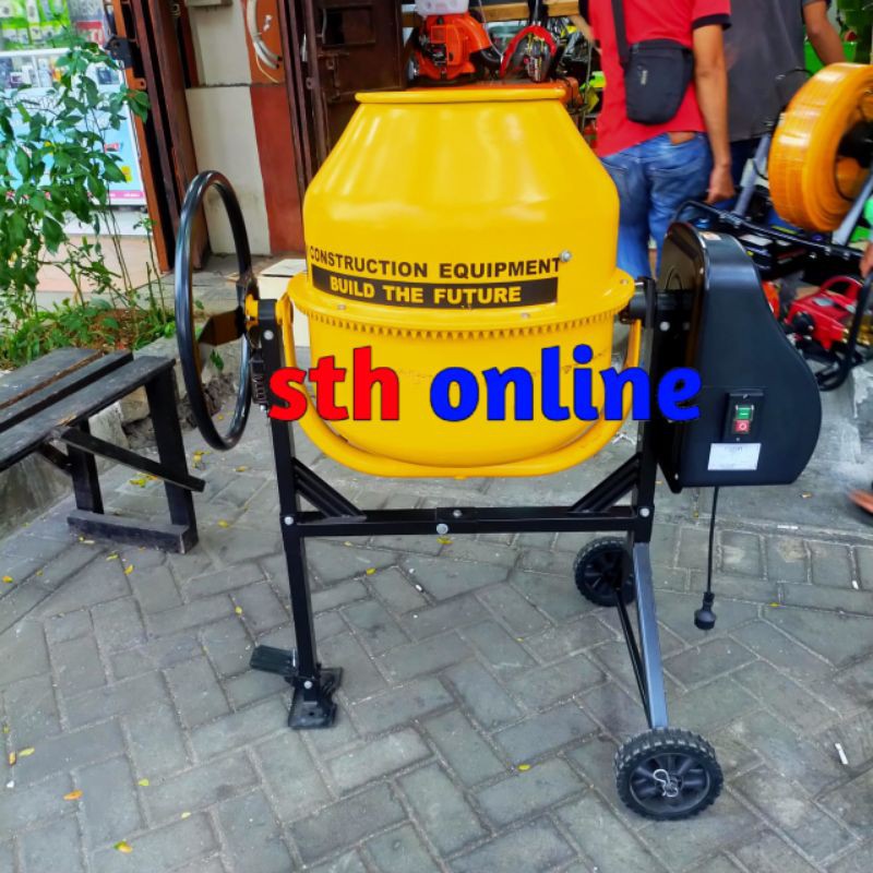 Jual Mesin Molen TIGON TCM-120 Mixer Pengaduk Semen Kapasitas 120 Liter | Shopee Indonesia