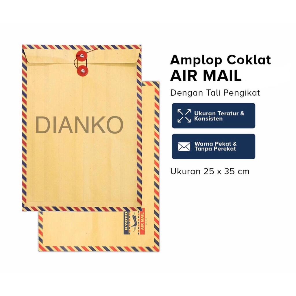 Jual Amplop Coklat Tali Air Mail 310 Folio MAP FOLIO Map Lamaran Kerja ...