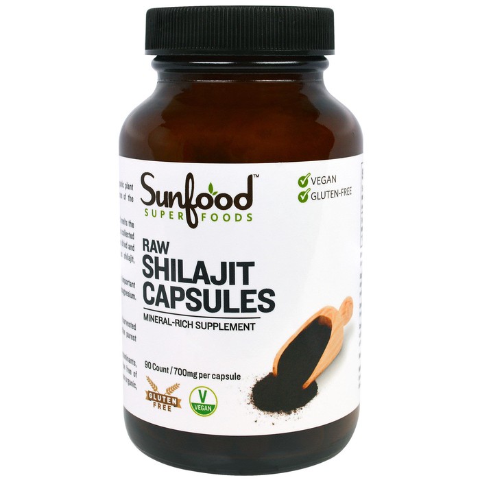 Jual Sunfood Superfood Raw Shilajit Powder/ Capsules, 700 mg, 90 ...