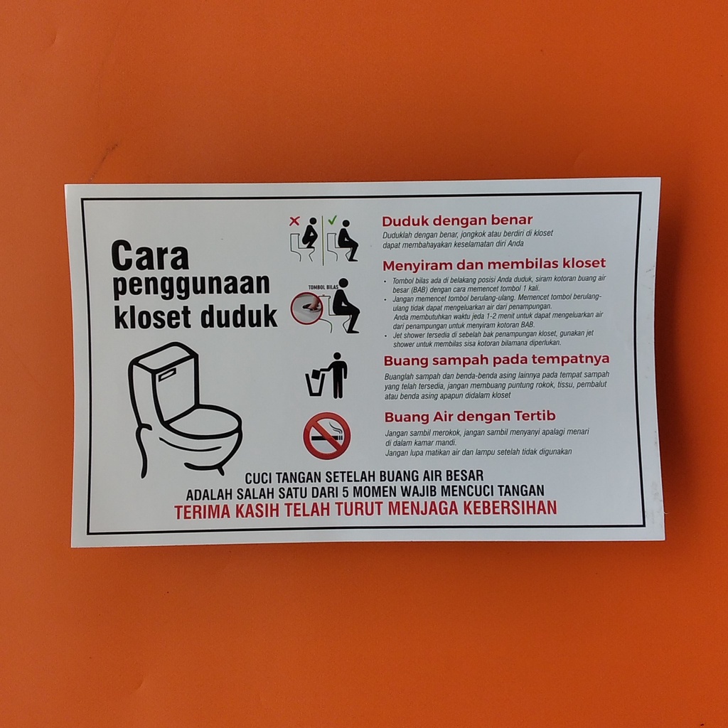 Jual Stiker Cara Penggunaan Closed Duduk - Stiker Stiker Cara Pakai ...