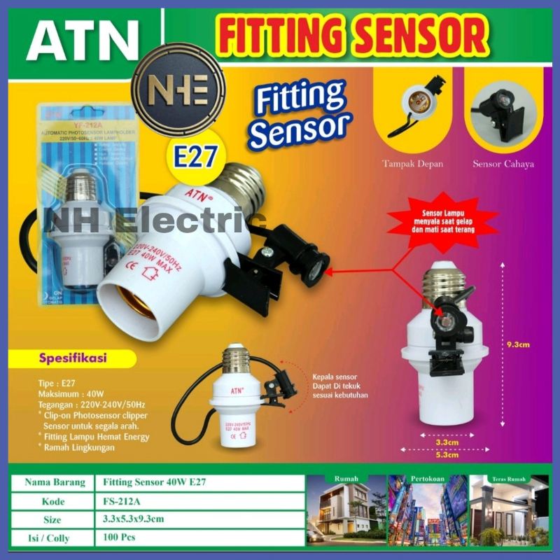 Jual Fitting Sensor Atn - Fitting Otomatis Atn - Fitting Lampu Sensor ...