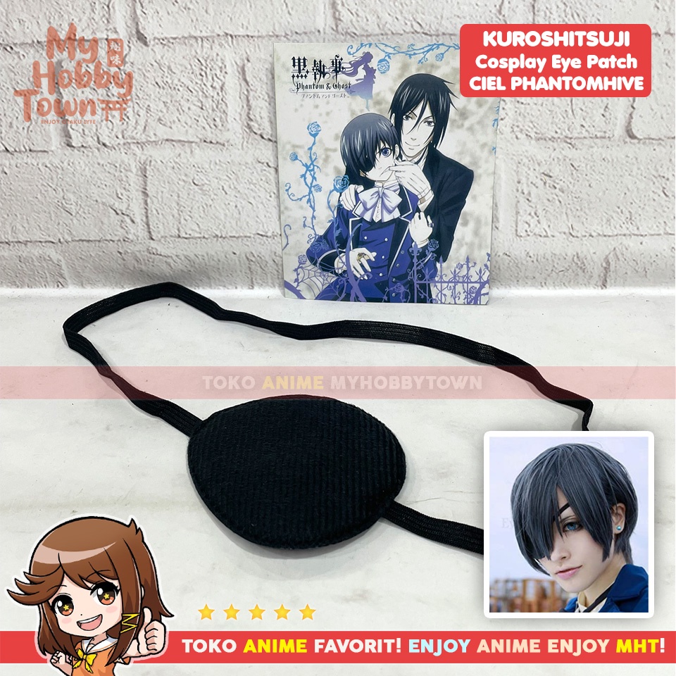 Jual Tutup Mata Ciel Phantomhive Kuroshitsuji Black Butler Eye Patch ...