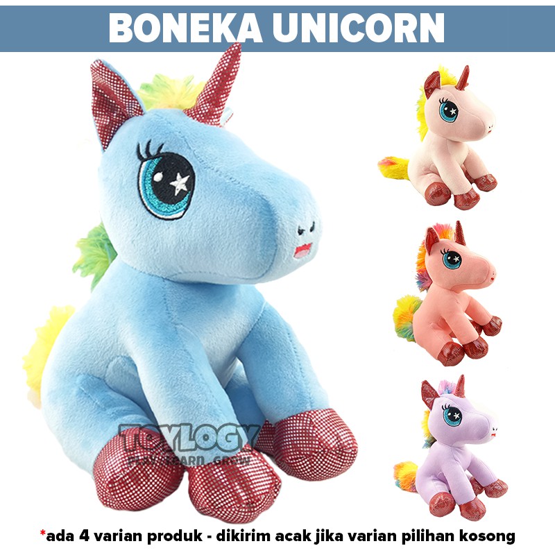 Jual Seulgy Mainan Boneka Kuda Poni Unicorn Sitting Pony Horse Duduk ...