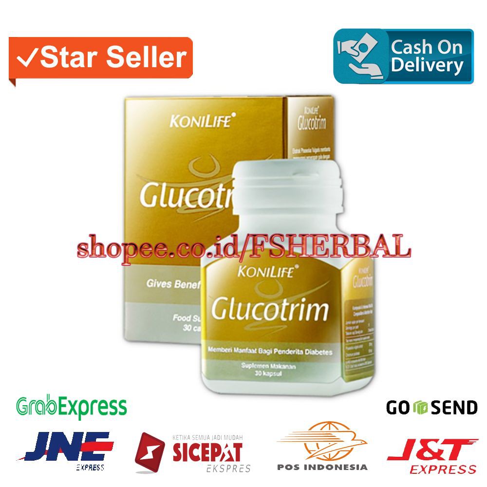Jual Konimex Konilife Glucotrim Food Supplement Botol 30 Menjaga Kadar ...