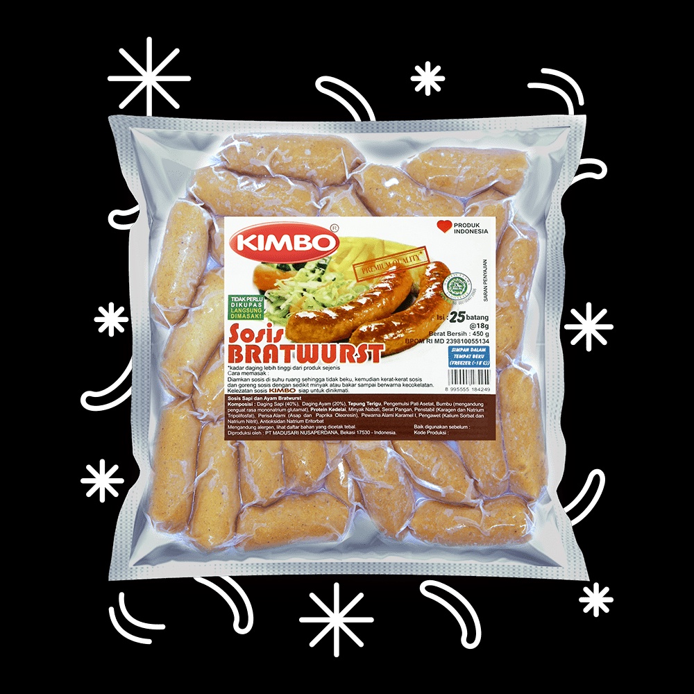 Jual KIMBO Sosis Bratwurst Cocktail (Sosis Sapi dan Ayam Bratwurst ...