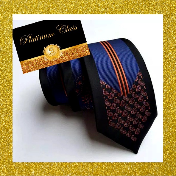 Jual Dasi batik slim kombinasi biru platinum class | Shopee Indonesia