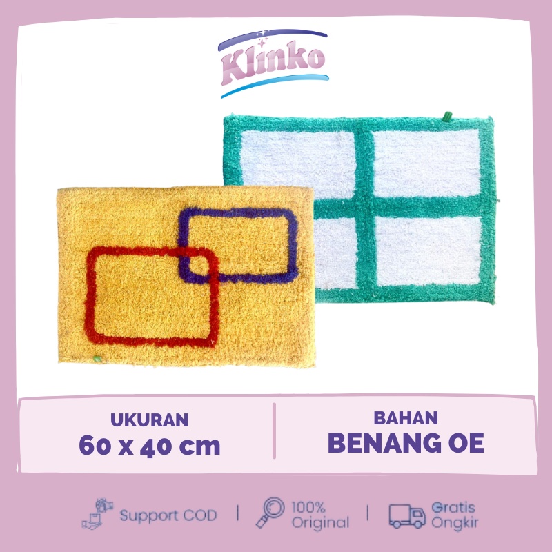 Jual Klinko - Keset Kaki Motif Kotak Banyak Warna | Shopee Indonesia