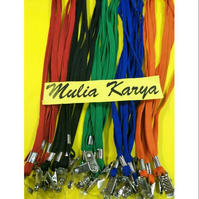 Jual Tali Name tag Tebal Cetak NAMA Tali Lanyard ID Card | Shopee Indonesia