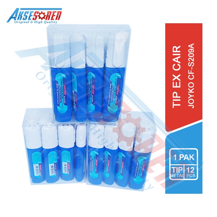 Jual Tipe Ex Fluid Joyko [CF-S209A/12 pcs] / Tip X Cair Penghapus Pulpen / Corection Tape / Tipe ...