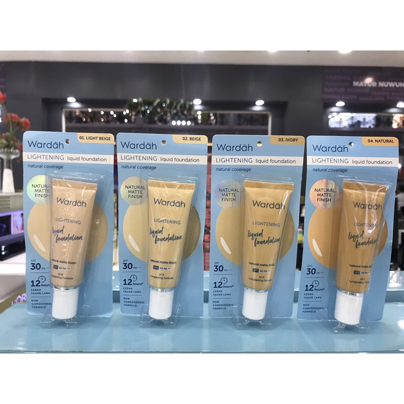 Jual Wardah Lightening Liquid Foundation 25ml | Shopee Indonesia