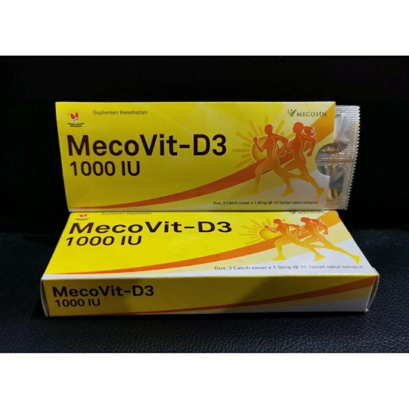 Jual MECOVIT D3 1000 IU VITAMIN D3 30 Tablet (EXP 11/2026) | Shopee ...