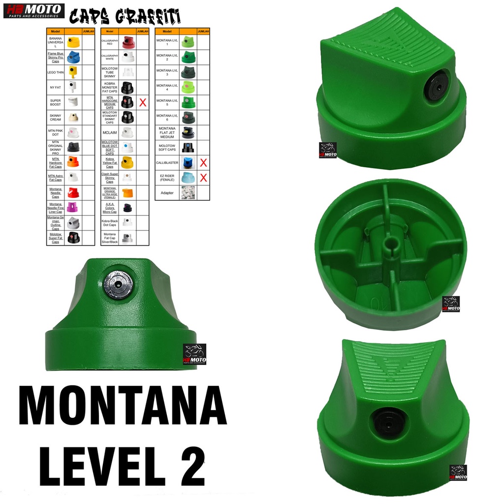 Jual Caps MONTANA LEVEL 2 Grafitti spray paints/MONTANA LEVEL 2/Caps ...