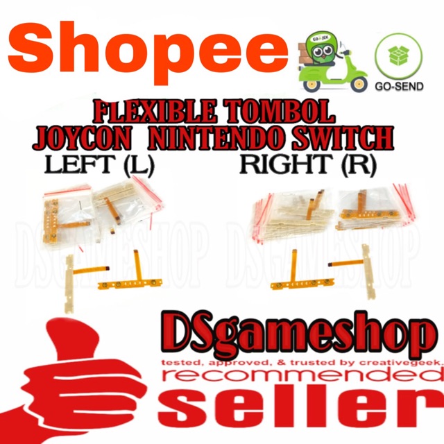 Jual Flexible tombol SR SL Flexible RL Right Left Joycon Nintendo ...
