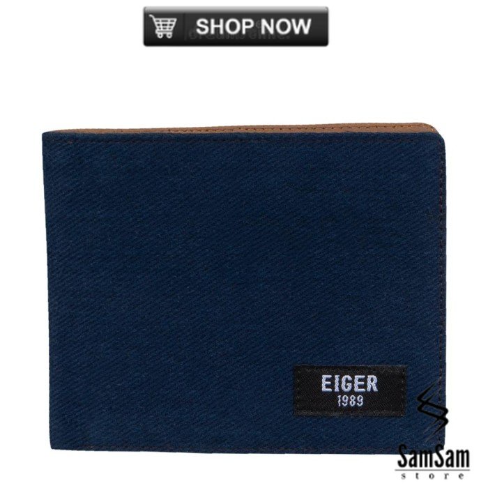 Jual EIGER CANVAS HORIZONTAL 1.1 SHORT WALLET - Biru,All Size | Shopee ...