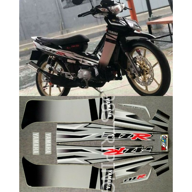 Jual STIKER STRIPING LIS VARIASI FIZ R FIZR HITAM SILVER | Shopee Indonesia