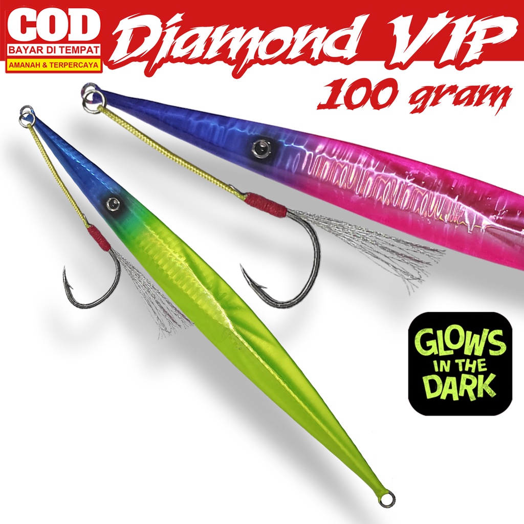 Jual Metal Jig 100g Diamond VIP Handmade Master of Jigging Mata Kail ...
