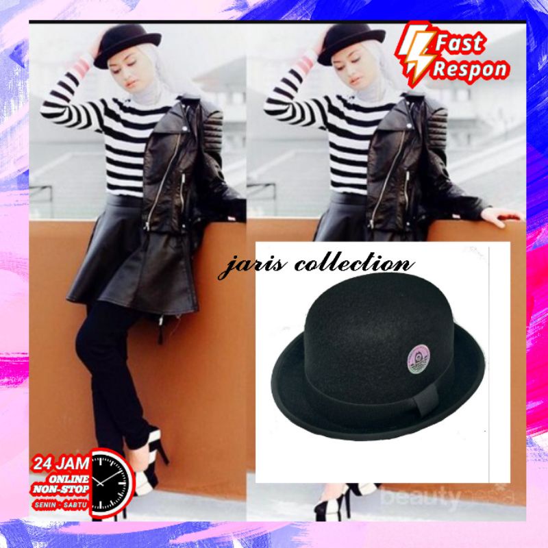 Jual JARIS ID BOWLER HAT TOPI CAPLIN ORIGINAL PRESS | Shopee Indonesia