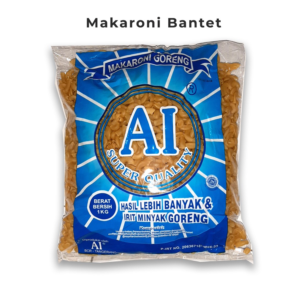 Jual Makaroni Bantet Mentah Goreng A1 1kg | Bekasi | Shopee Indonesia