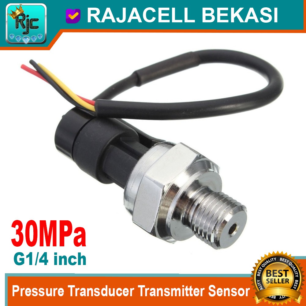 Jual Sensor Tekanan Pressure Tranducer Transmitter Sensor G1/4 1/4" 1 ...