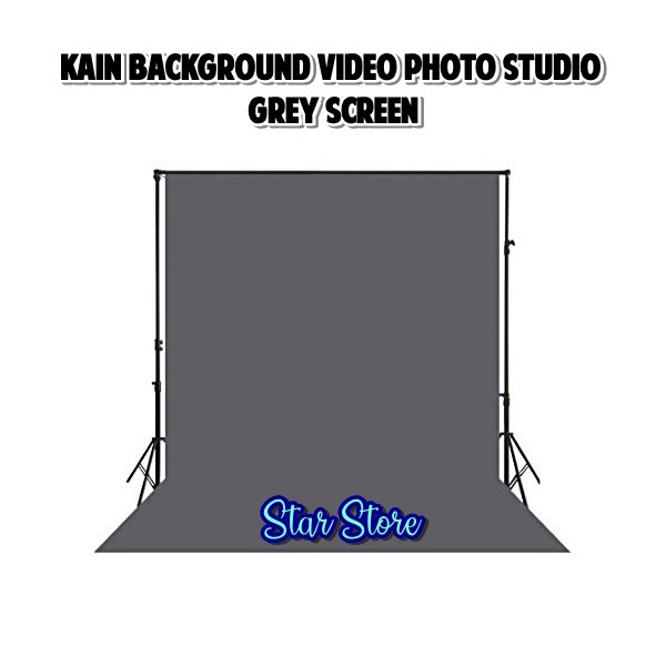 Jual Kain Background Grey Screen / Kain Foto Studio Abu-Abu Bahan Tebal ...
