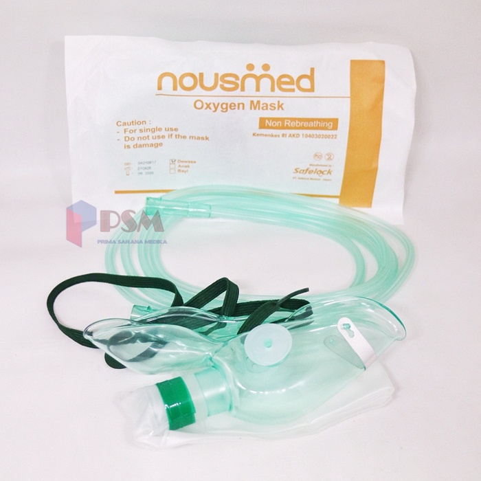 Jual Oxygen Mask Non Rebreathing Adult Nousmed / Masker Oksigen ...